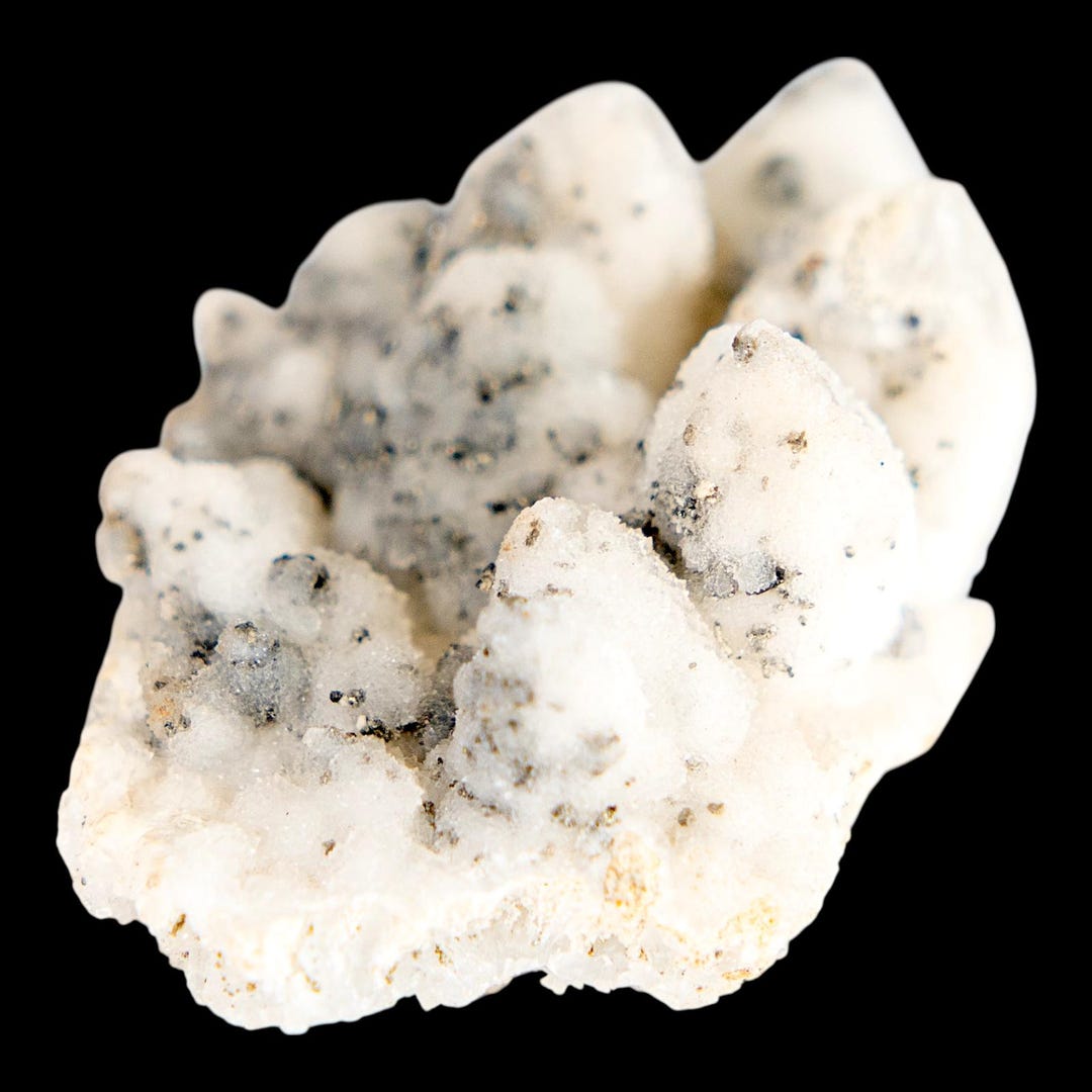 Quartz Cluster With Pyrite Inclusions, Natural Quartz Crystal Specimen ...
