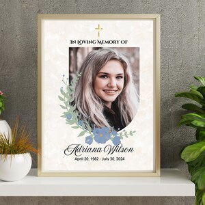 Memorial Announcement Instagram Template | Customizable Funeral ...