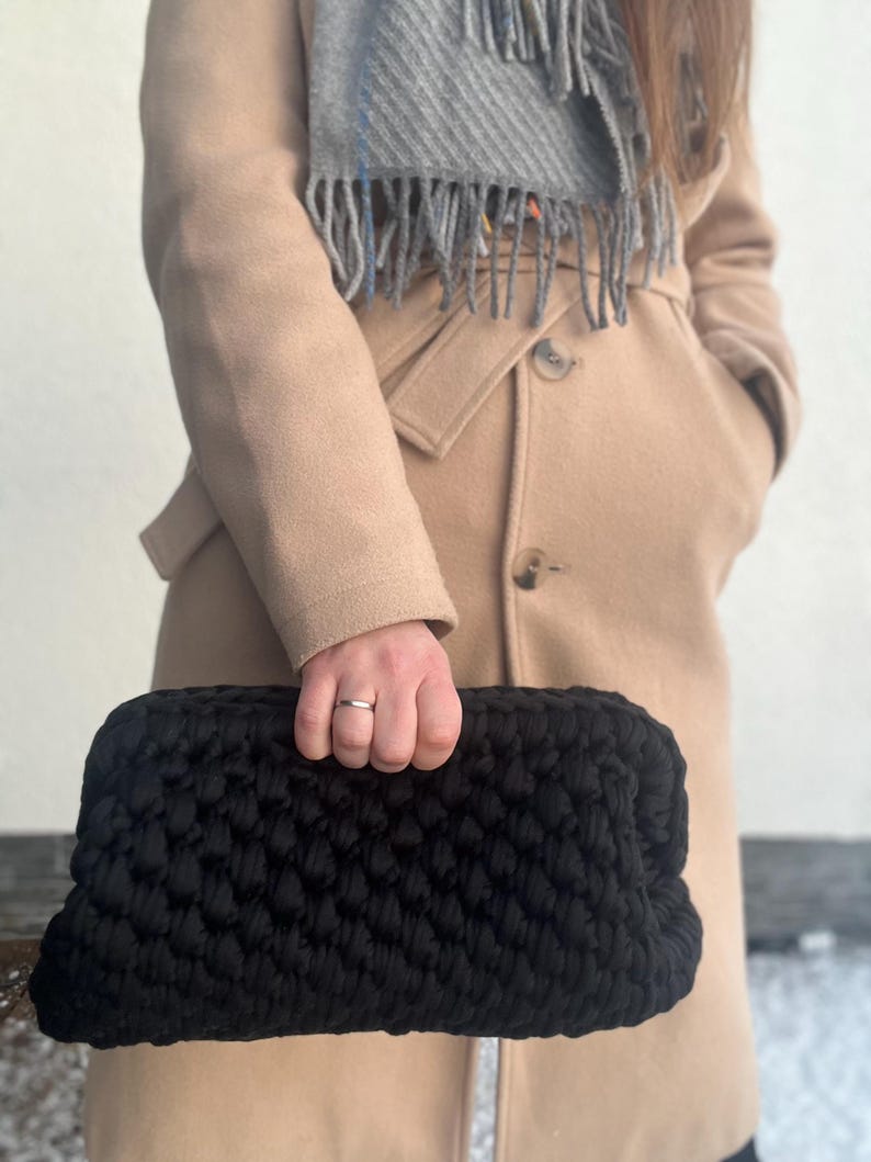 Crochet Clutch Pattern / Crochet Clutch Bag / Handbag and Cross Body ...