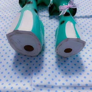 Vtg Japan Kogei Bito Ceramic Mint Rare Puppy Couple Big Eye Kitsch ...