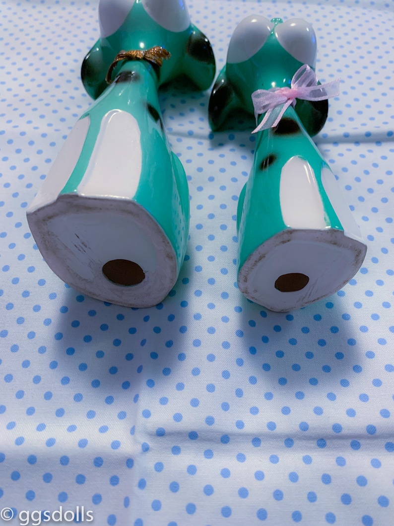 Vtg Japan Kogei Bito Ceramic Mint Rare Puppy Couple Big Eye - Etsy