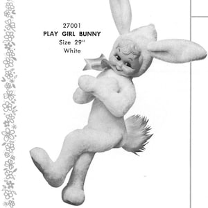 VTG Original Rushton Plush Stuffed Animal Rubber Face Play Girl Bunny ...