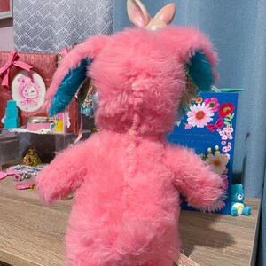 VTG Plush Pink Stuffed Animal Rubber Face Rushton Molly W Bonnet - Etsy