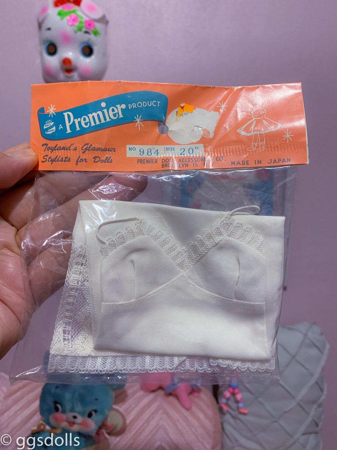 VTG Premier Doll Fashion White Slip Dress for 20 Doll Toni Madame ...