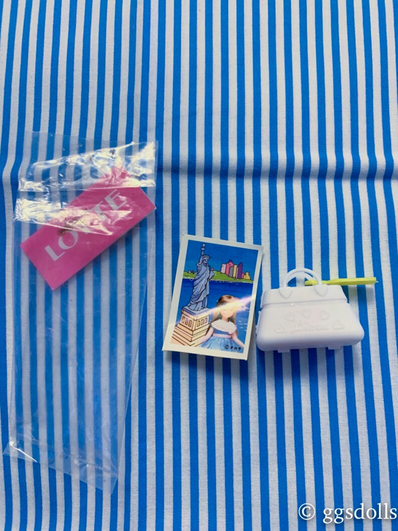 VTG Glico Lotte Licca Barbie Blythe Doll White Purse MIP - Etsy
