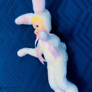 VTG Original Rushton Plush Stuffed Animal Rubber Face Play Girl Bunny ...