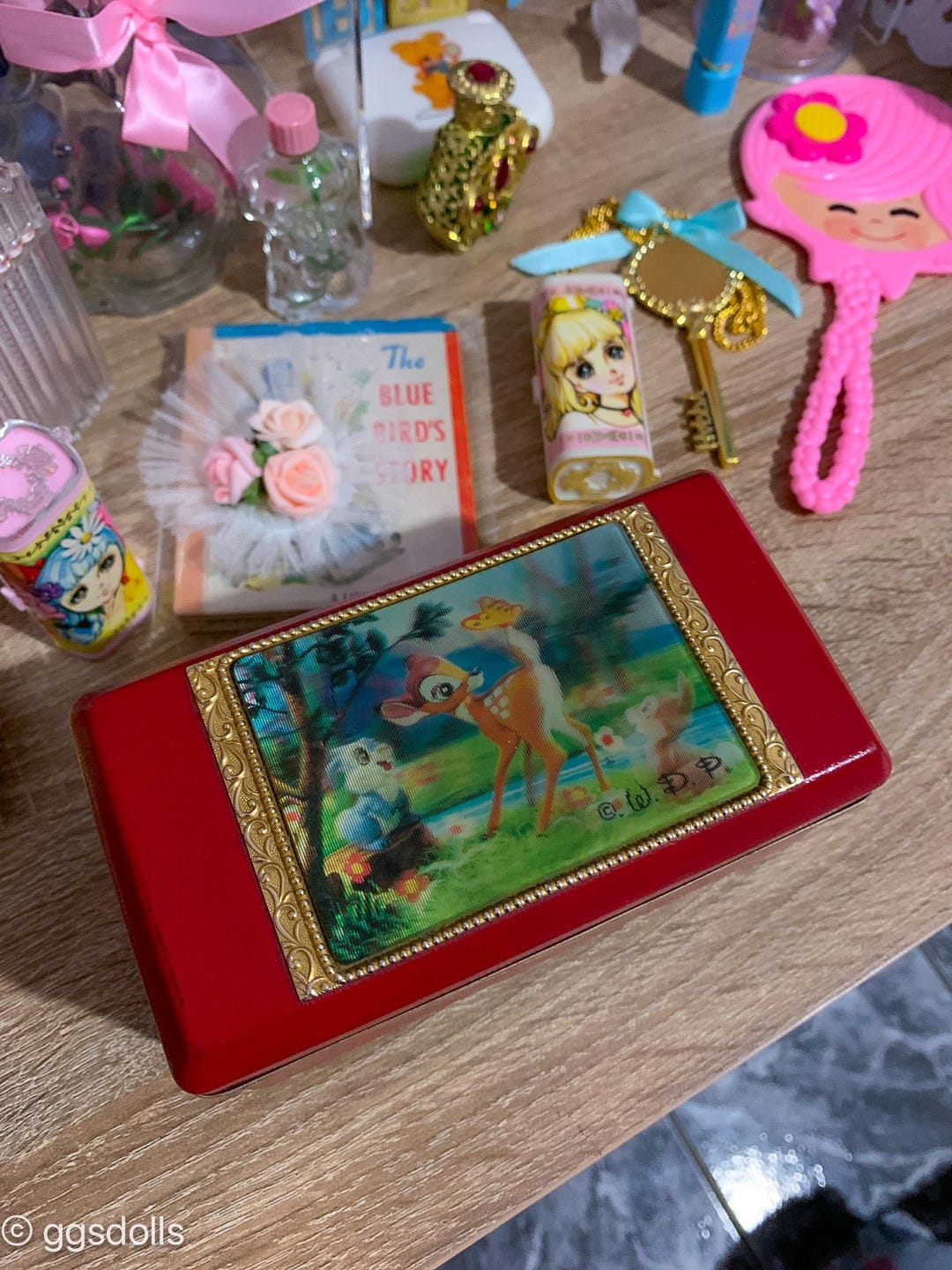 VTG Japan Ladymate Disney Bambi Red Jewelry Music Box - Etsy