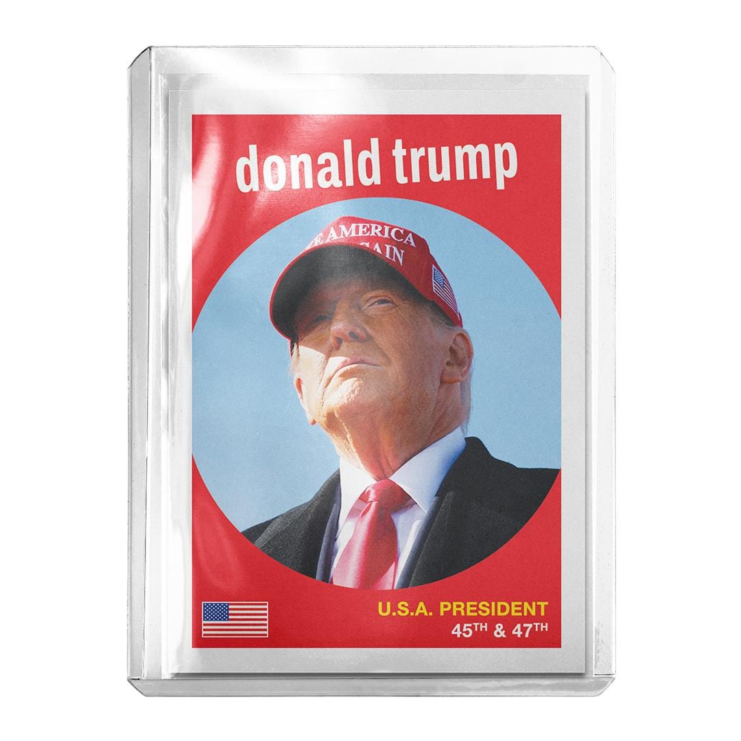 Custom President Donald Trump MAGA 1959 Topps Style USA Novelty ...