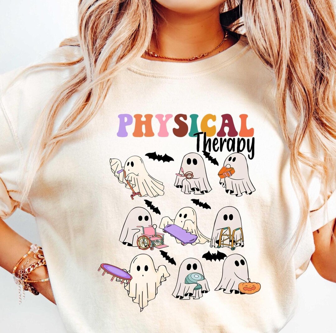 Physical Therapy Shirt, PT Ghosts Shirt, Halloween Physical Therapist ...