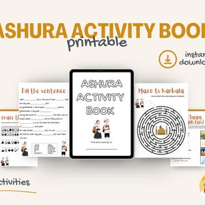 Ashura Activity Book, Muslims, Kids, Islam, Printable - Etsy