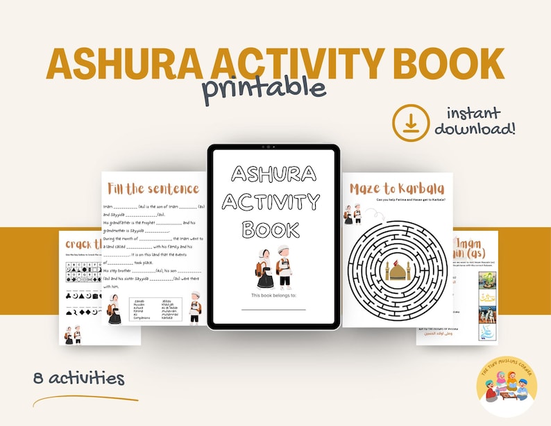 Ashura Activity Book, Muslims, Kids, Islam, Printable - Etsy