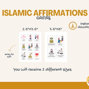 Islamic Affirmations Cards, Muslim Kids, Printable - Etsy