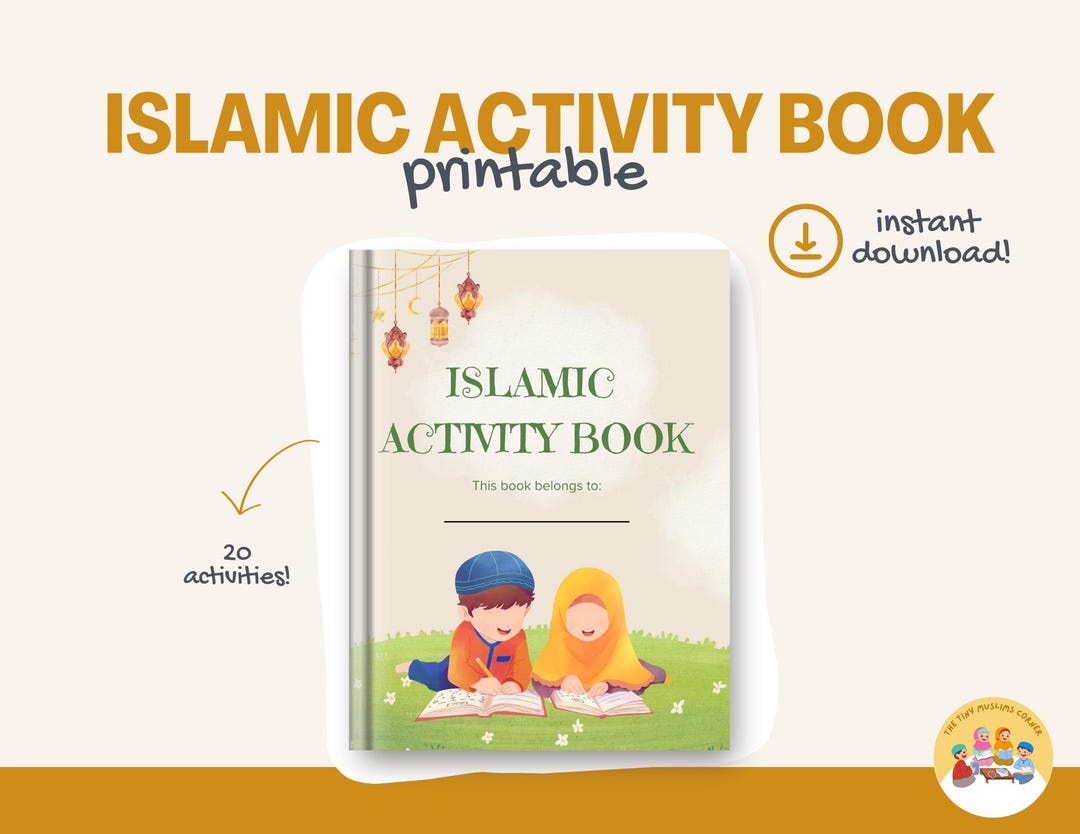 Islamic Activity Book Kids Printable - Etsy