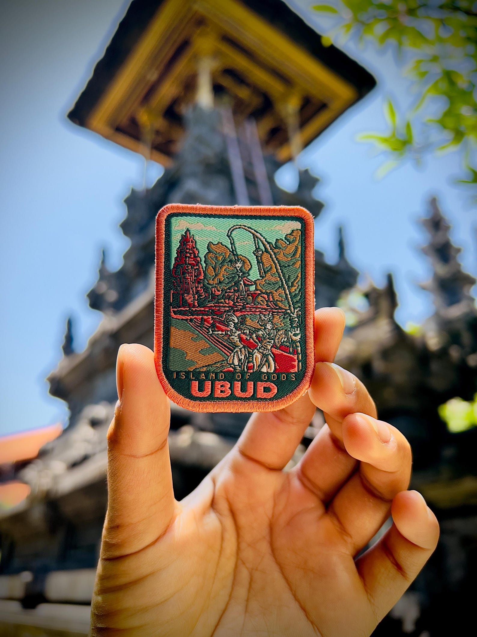 Bali Ubud Patch – Spiritual & Cultural Iron-on Patch, Bali Travel ...
