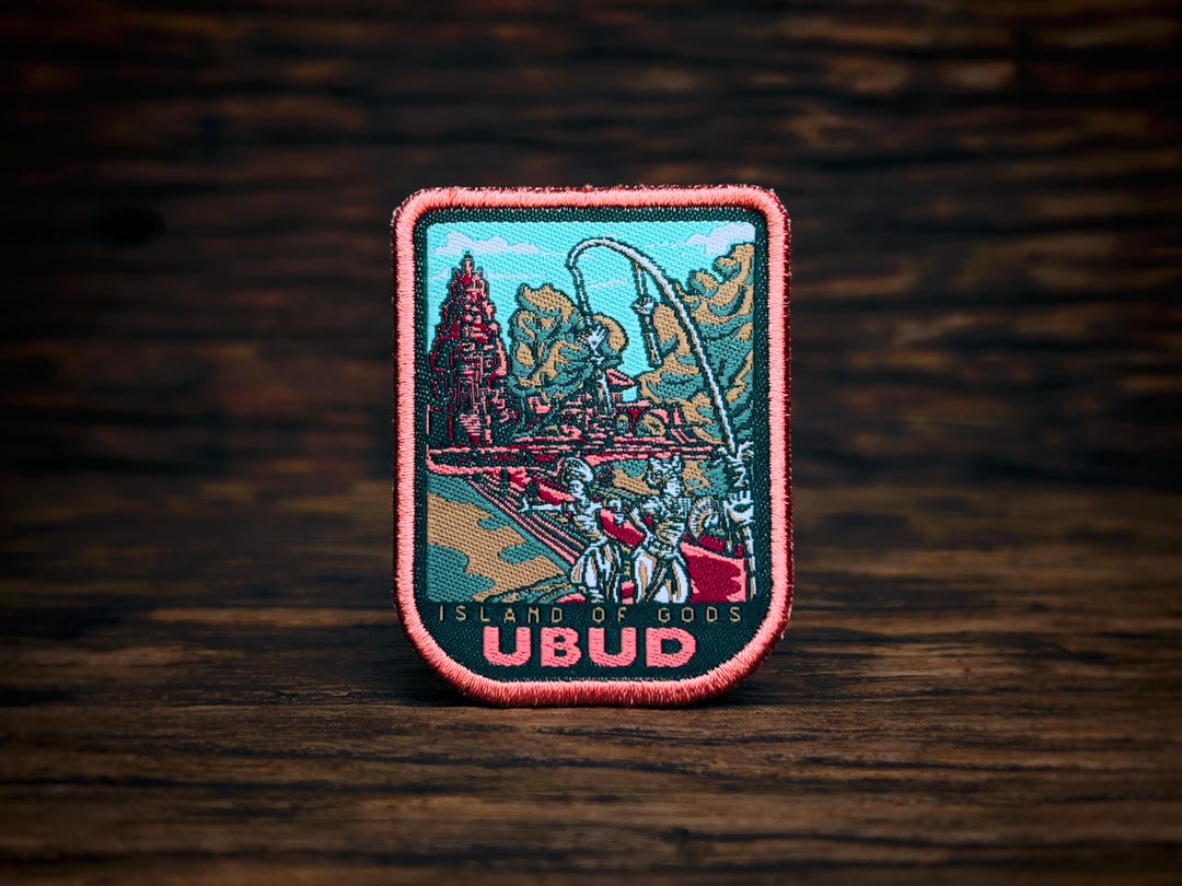 Bali Ubud Patch – Spiritual & Cultural Iron-on Patch, Bali Travel ...