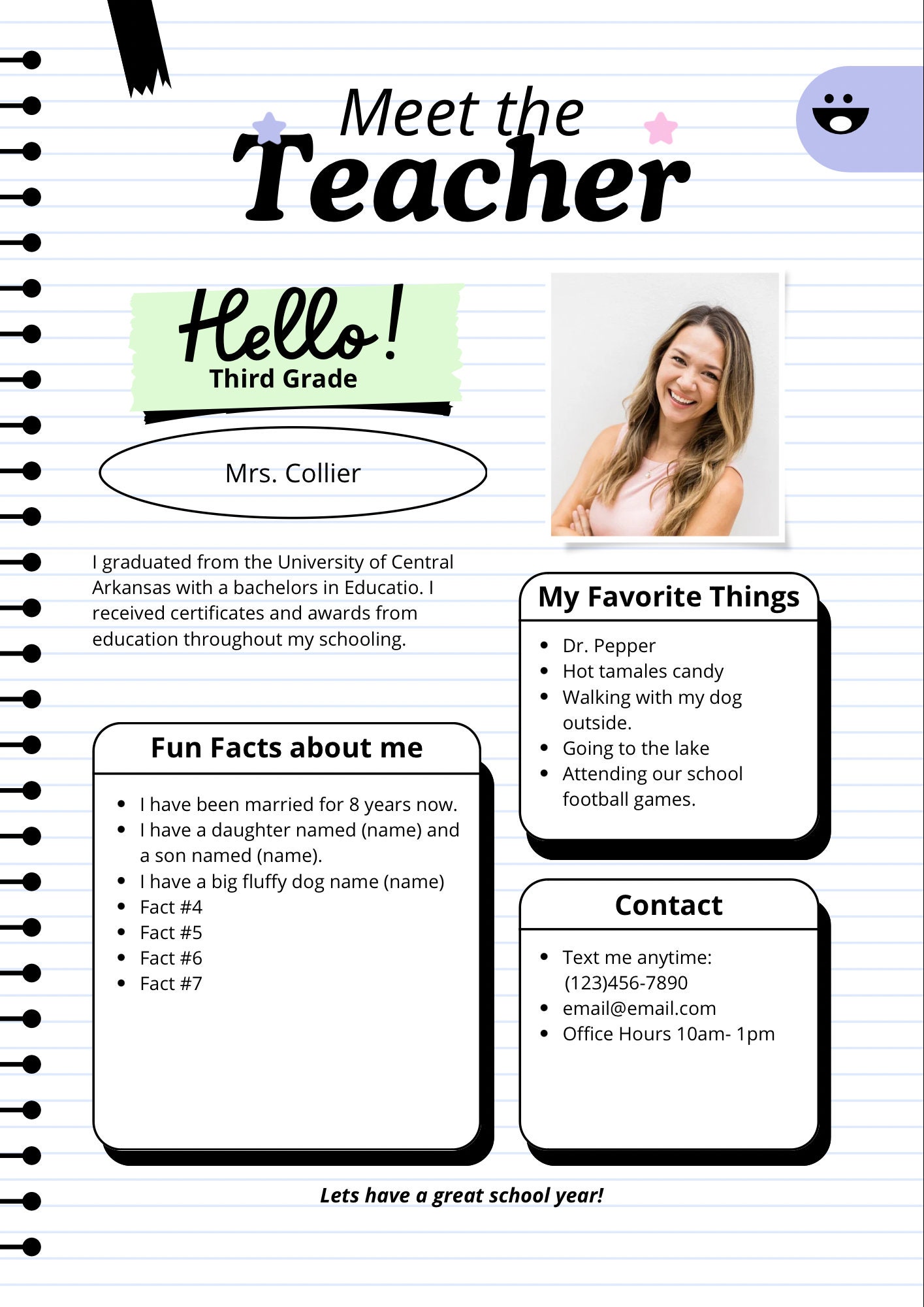 Meet the Teacher Flyer - Etsy