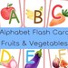 Printable Alphabet Fruit Flash Cards, Educational Cards, ABC Cards ...