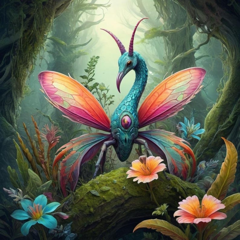 Fantasy Art, Mythical Creatures, Enchanted Forest, Digital ...