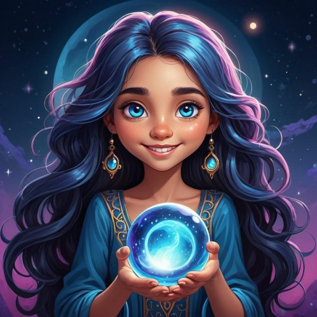 Magical Girl Art, Digital Illustration, Fantasy Art Print, Adventure ...