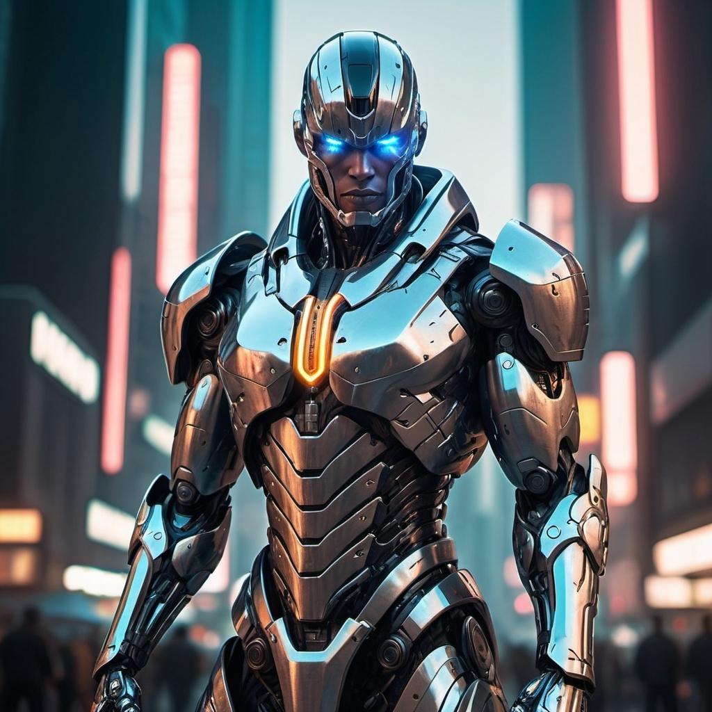 Cyborg Warrior, Futuristic Robot, Sci-fi Character, Cybernetic Warrior ...