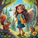 Girl, Adventure, Rain, Owls, Squirrels, Cave, Forest, Exploration ...
