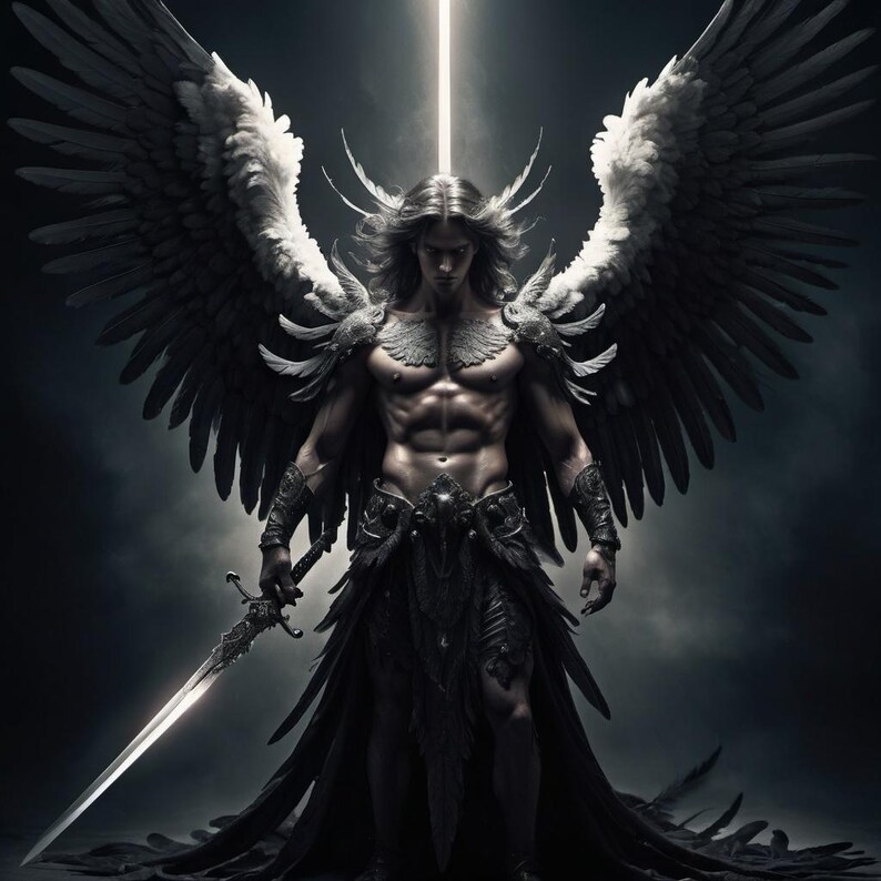 Angelic Warrior, Celestial Guardian, Fantasy Art, Divine Protector ...