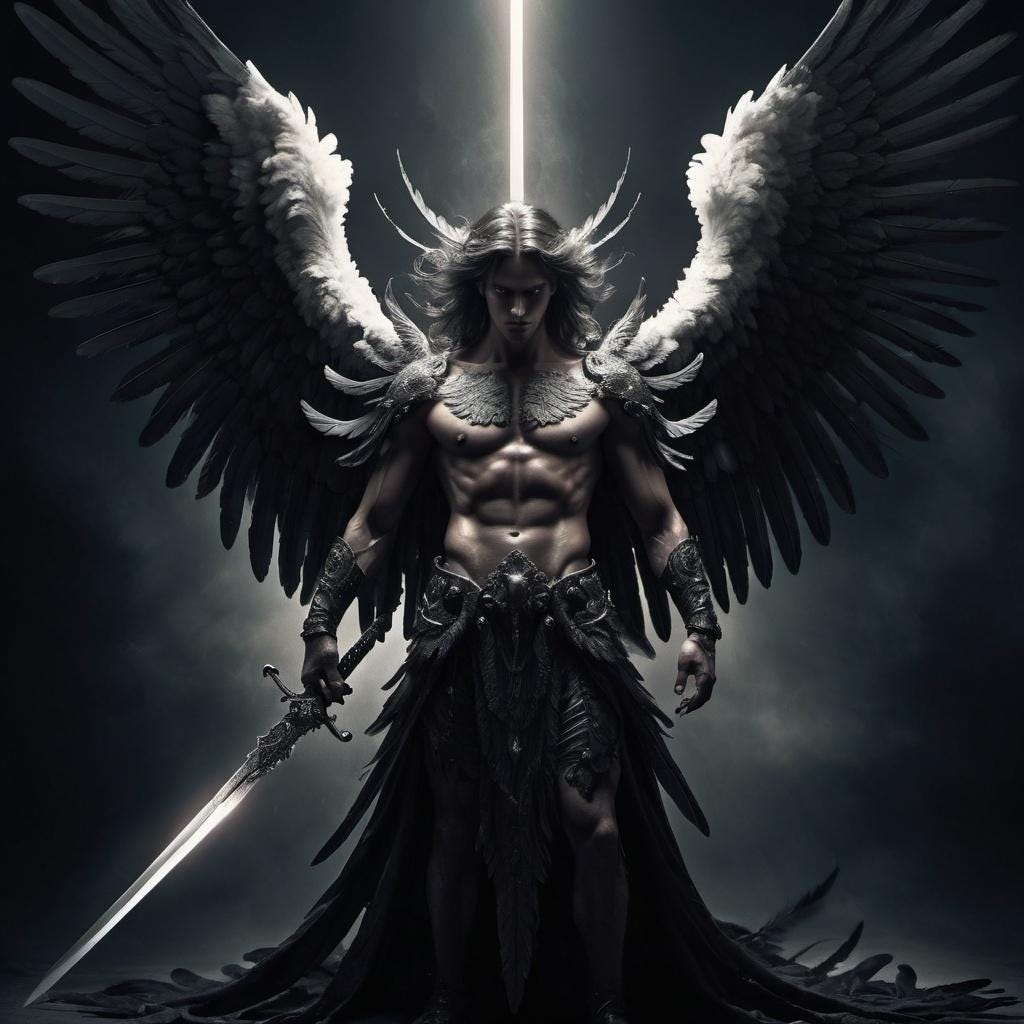 Angelic Warrior, Celestial Guardian, Fantasy Art, Divine Protector ...