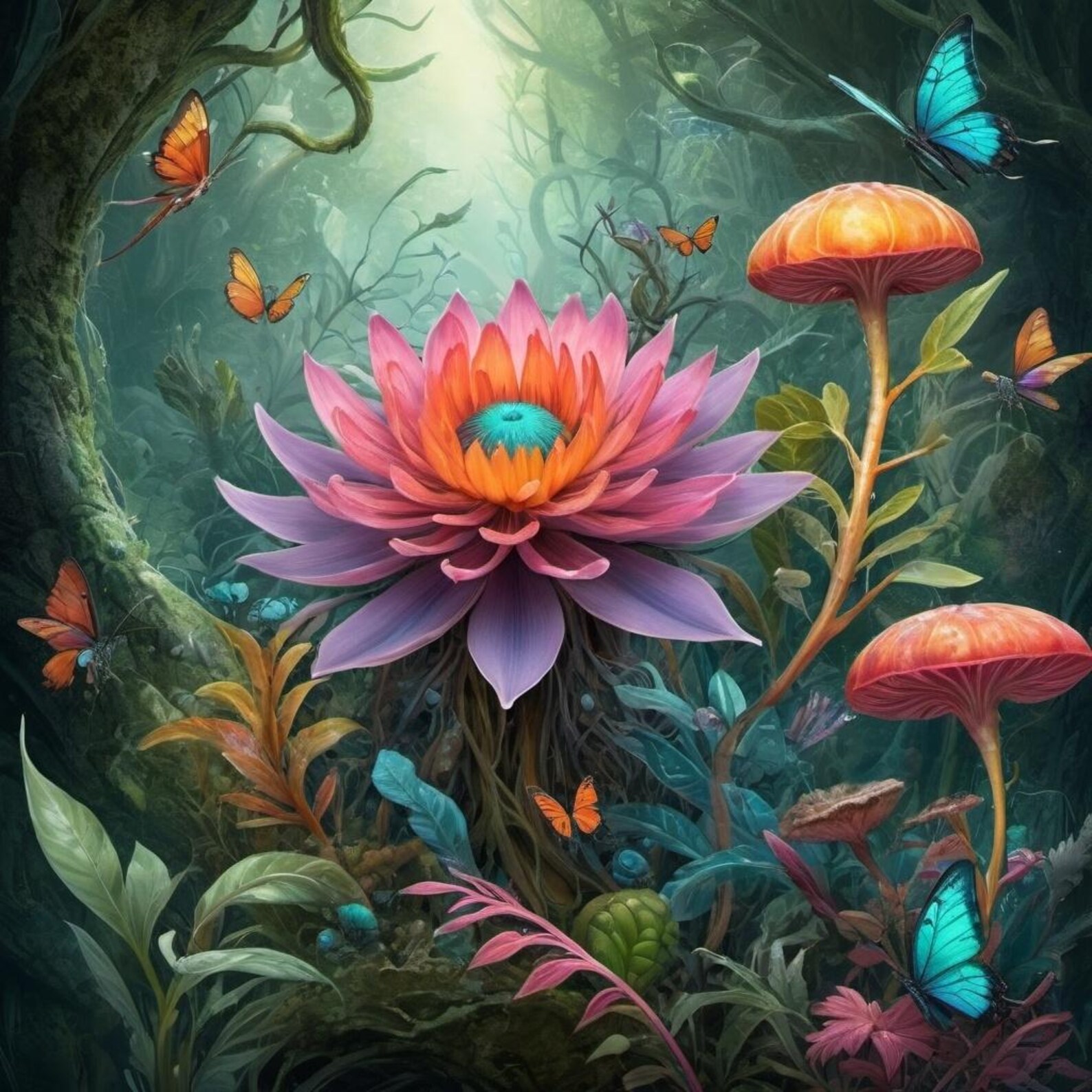 Fantasy Art, Mythical Creatures, Enchanted Forest, Digital ...