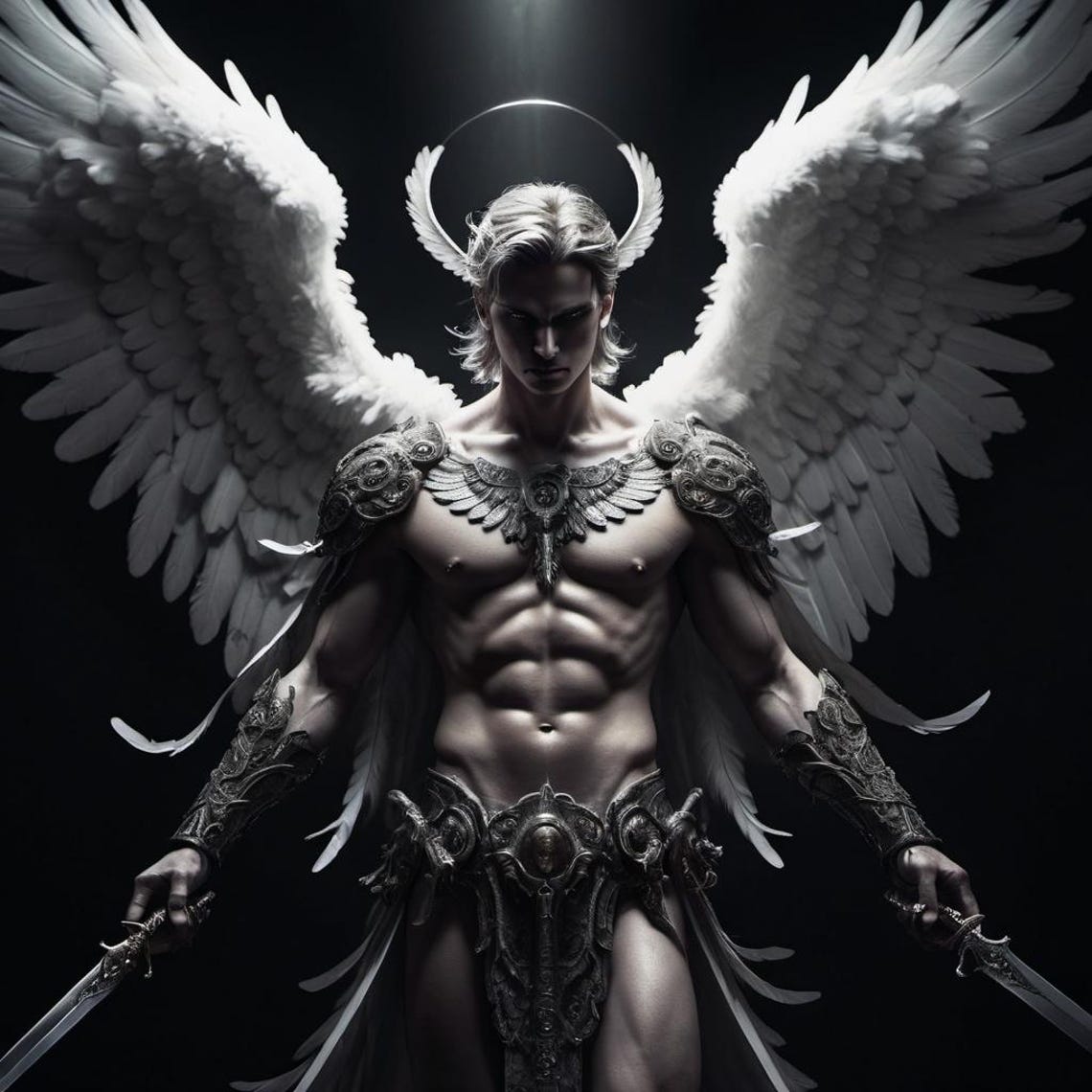 Angelic Warrior, Celestial Guardian, Fantasy Art, Divine Protector ...