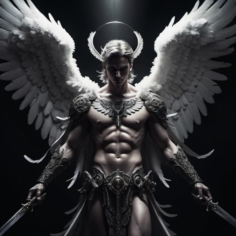 Angelic Warrior, Celestial Guardian, Fantasy Art, Divine Protector ...