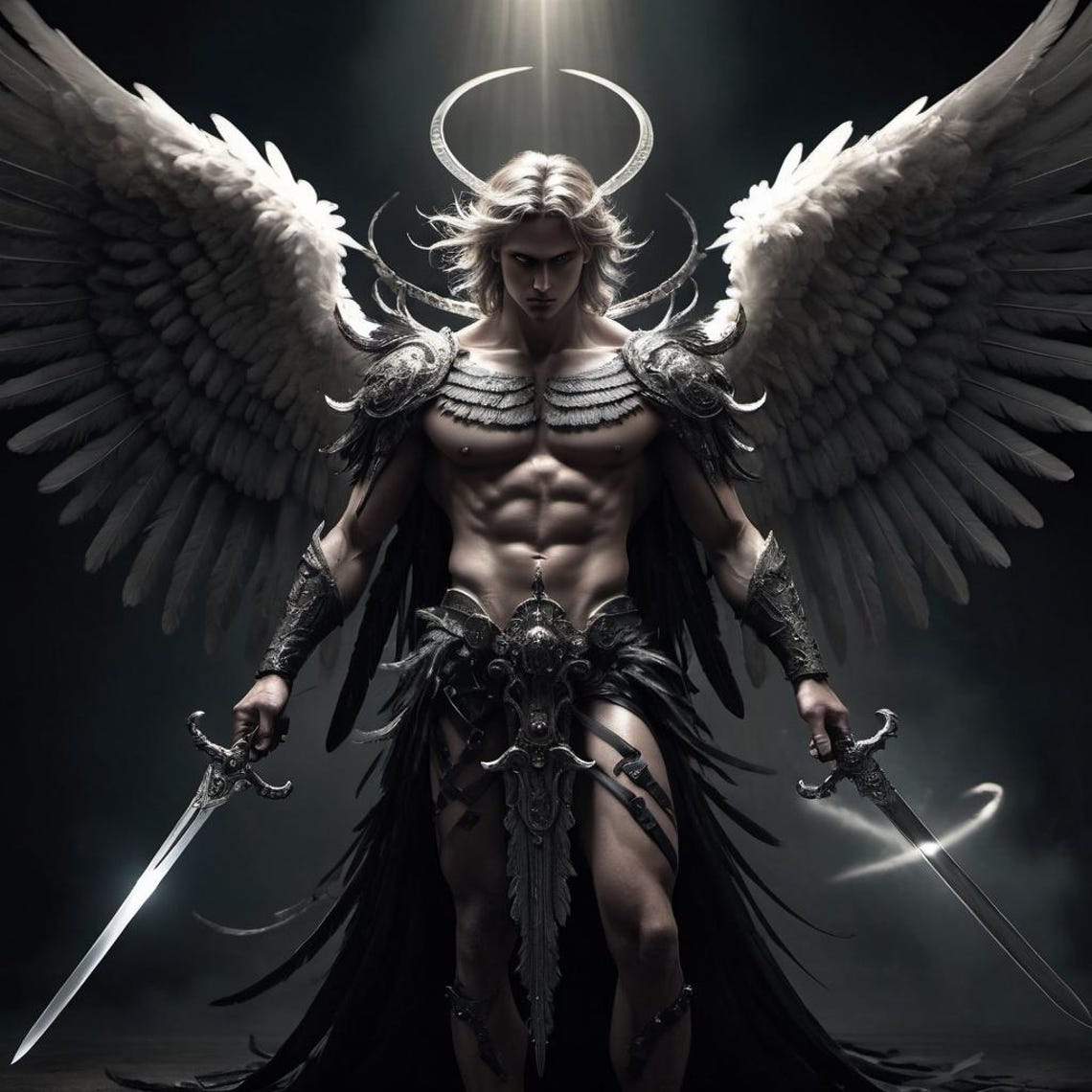 Angelic Warrior, Celestial Guardian, Fantasy Art, Divine Protector ...