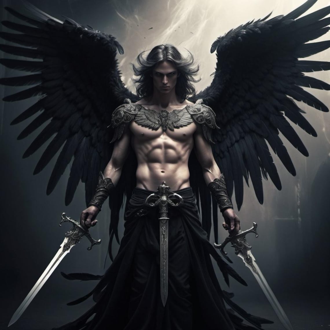 Angelic Warrior, Celestial Guardian, Fantasy Art, Divine Protector ...