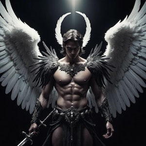 Angelic Warrior, Celestial Guardian, Fantasy Art, Divine Protector ...