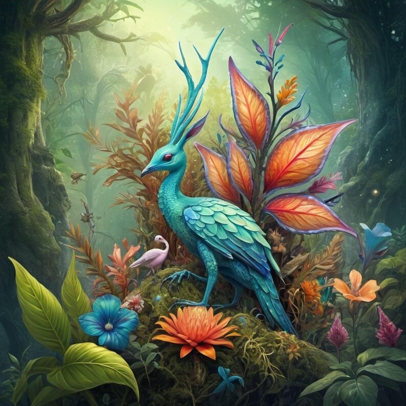 Fantasy Art, Mythical Creatures, Enchanted Forest, Digital ...