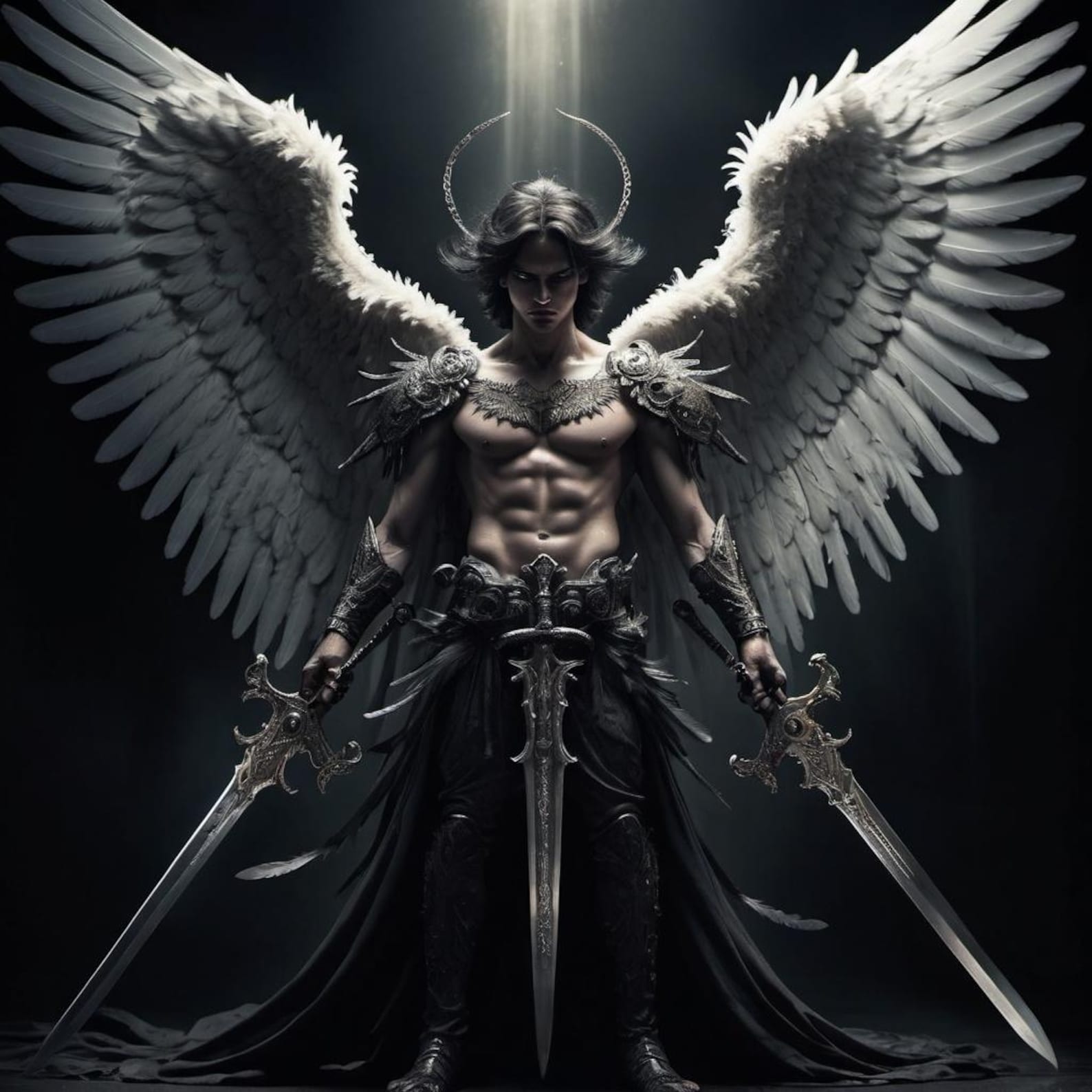Angelic Warrior, Celestial Guardian, Fantasy Art, Divine Protector ...