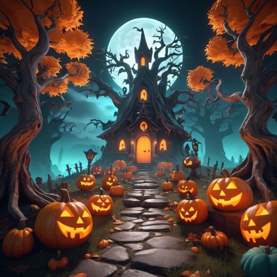 Halloween Decorations, Haunted House Decor, Gothic Halloween Art ...