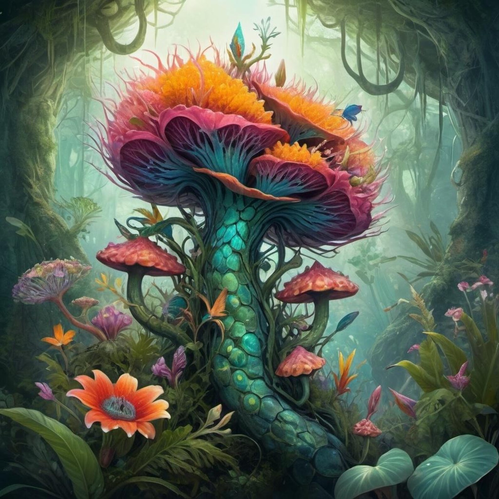 Fantasy Art, Mythical Creatures, Enchanted Forest, Digital ...