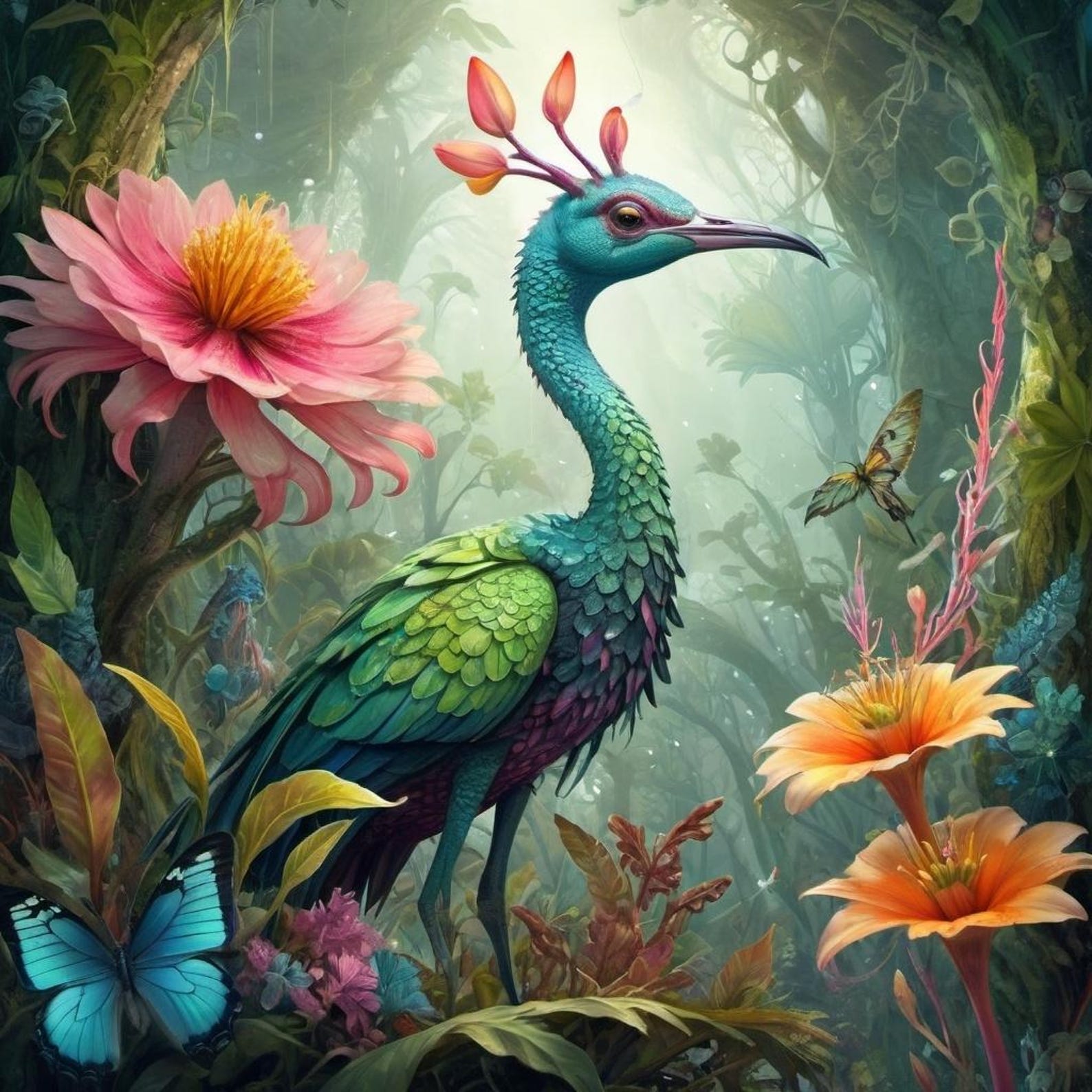 Fantasy Art, Mythical Creatures, Enchanted Forest, Digital ...
