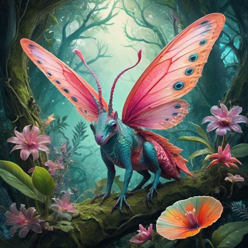 Fantasy Art, Mythical Creatures, Enchanted Forest, Digital ...