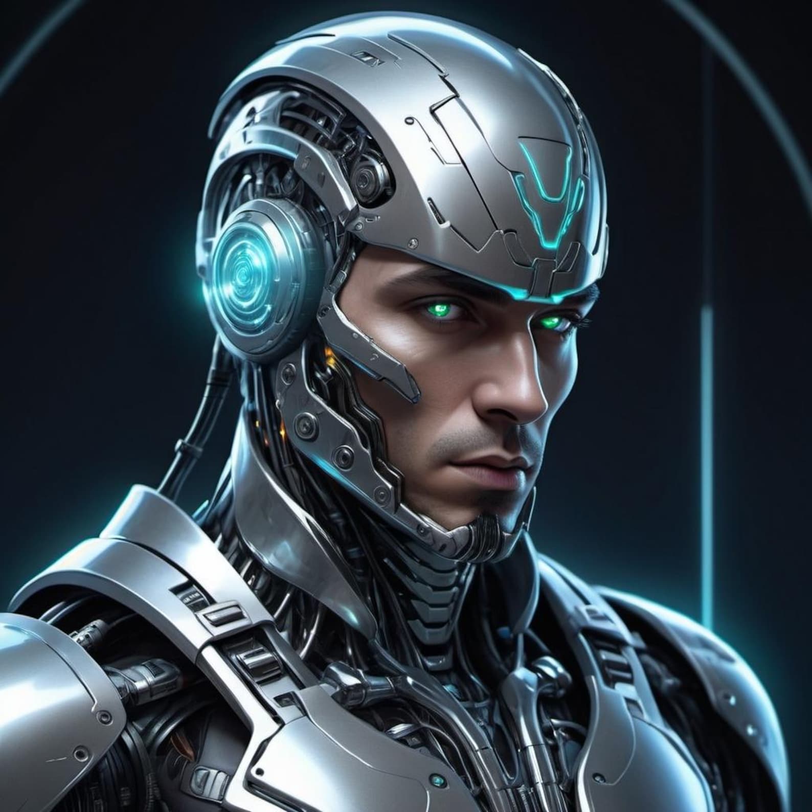 Cyborg Warrior, Futuristic Robot, Sci-fi Character, Cybernetic Warrior ...