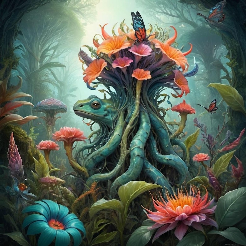 Fantasy Art, Mythical Creatures, Enchanted Forest, Digital ...