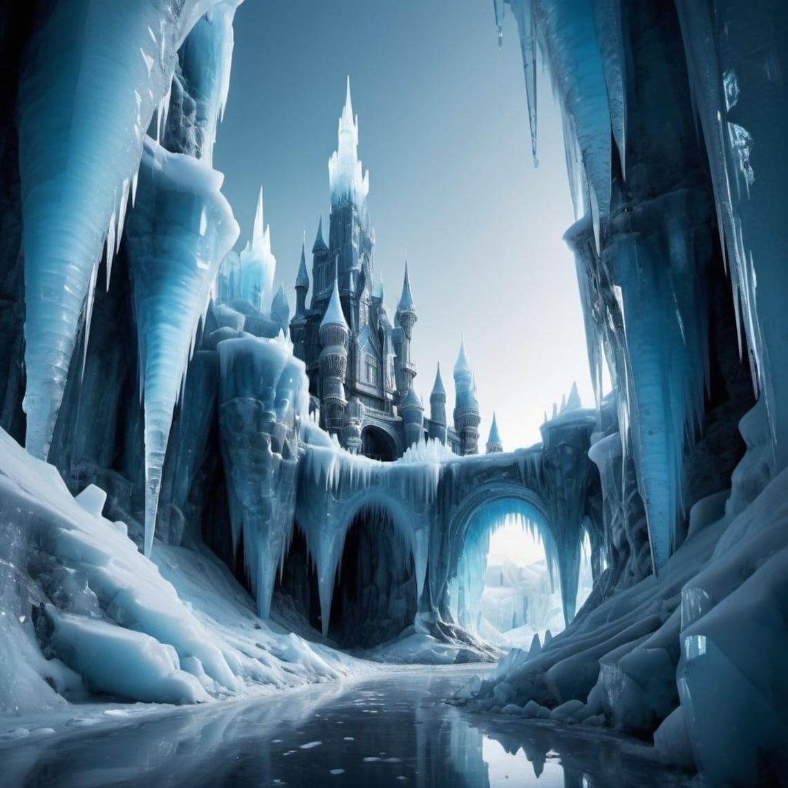 Ice Monarchs, Frozen Realms, Fantasy Art, Ice King, Ice Queen, Mystical Beings, Winter ...