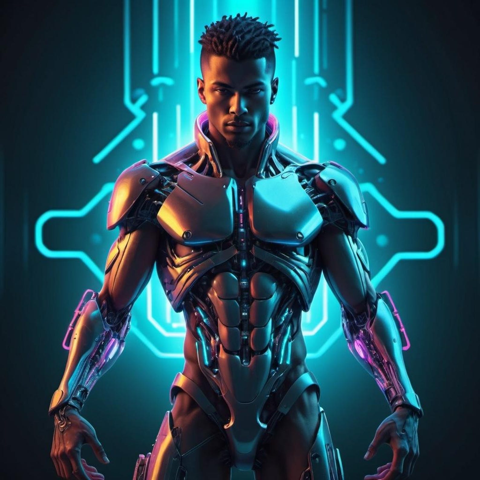 Cyborg Warrior, Futuristic Robot, Sci-fi Character, Cybernetic Warrior ...