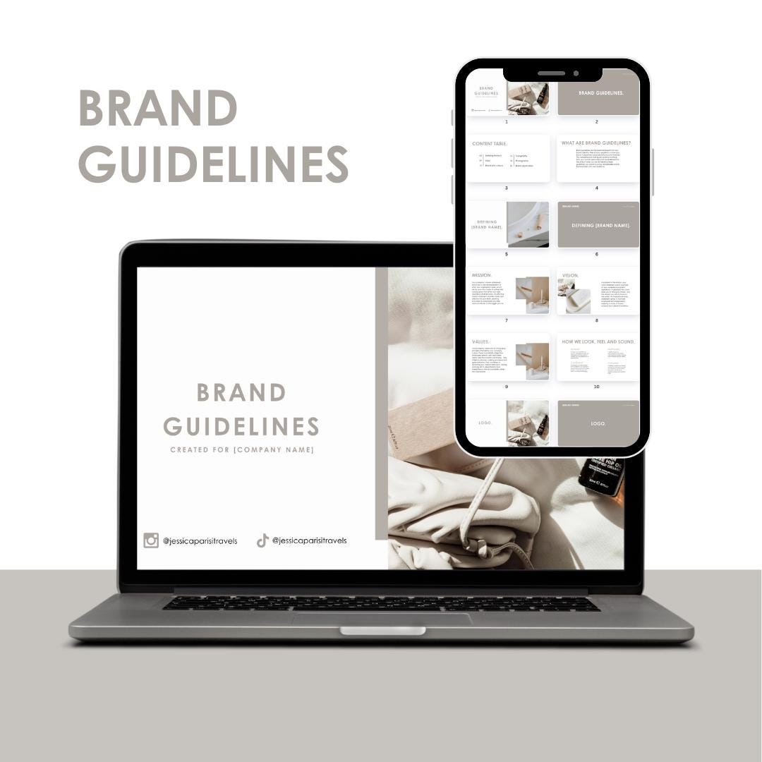 Brand Guidelines | Branding Kit | Canva Template | Branding | Business ...