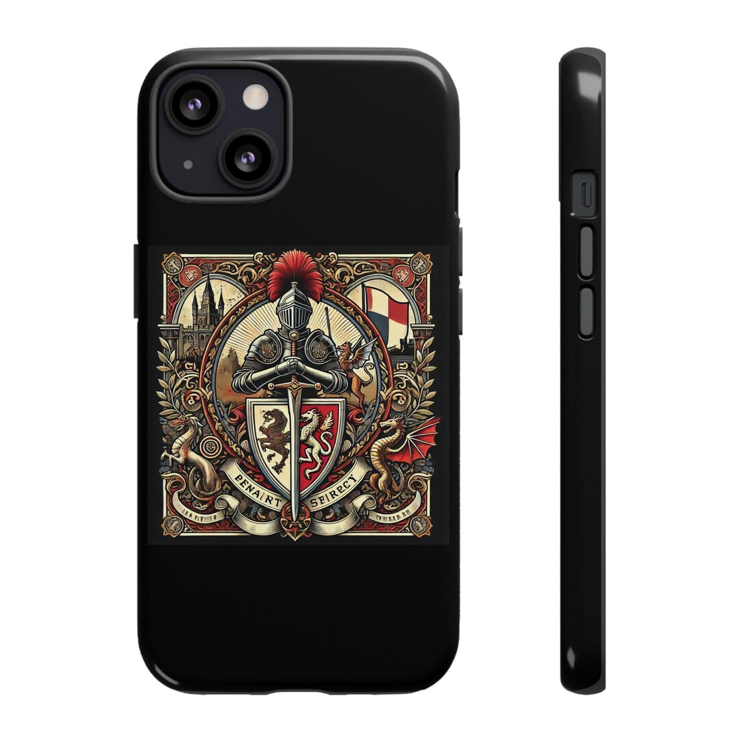 Medieval Coat of Arms iPhone Case Gothic Knight Phone Cover Heraldic ...