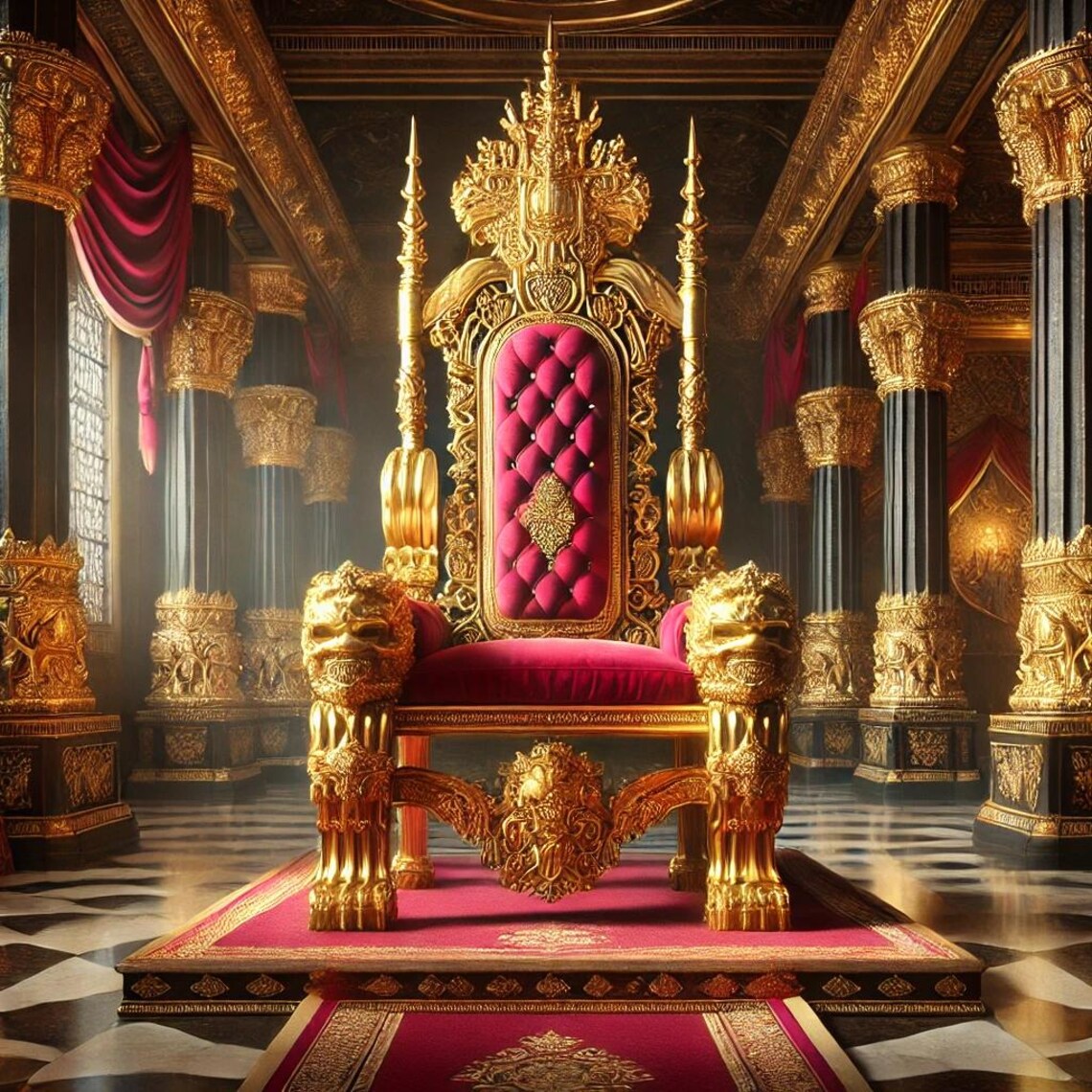 Luxurious Pink Throne - Etsy