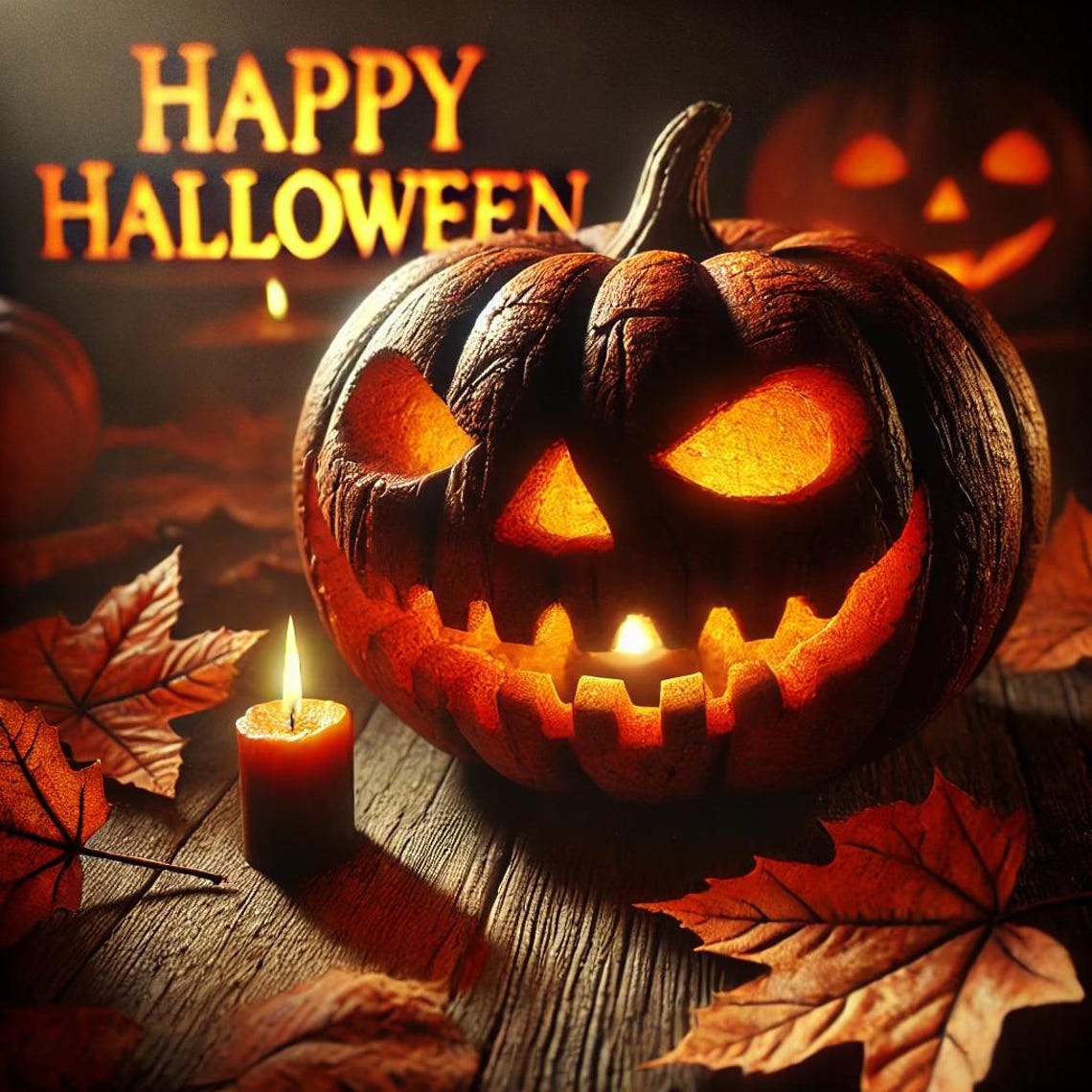Glowing Jack-o'lantern Digital Art Print Wall Art AI Generated AI Art ...