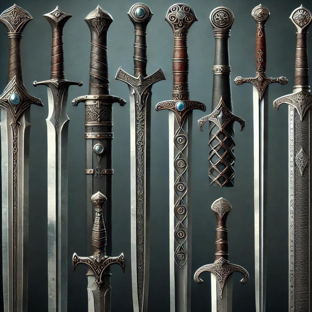 Medieval Fantasy Sword and Display Digital Art Print Wall Art AI ...