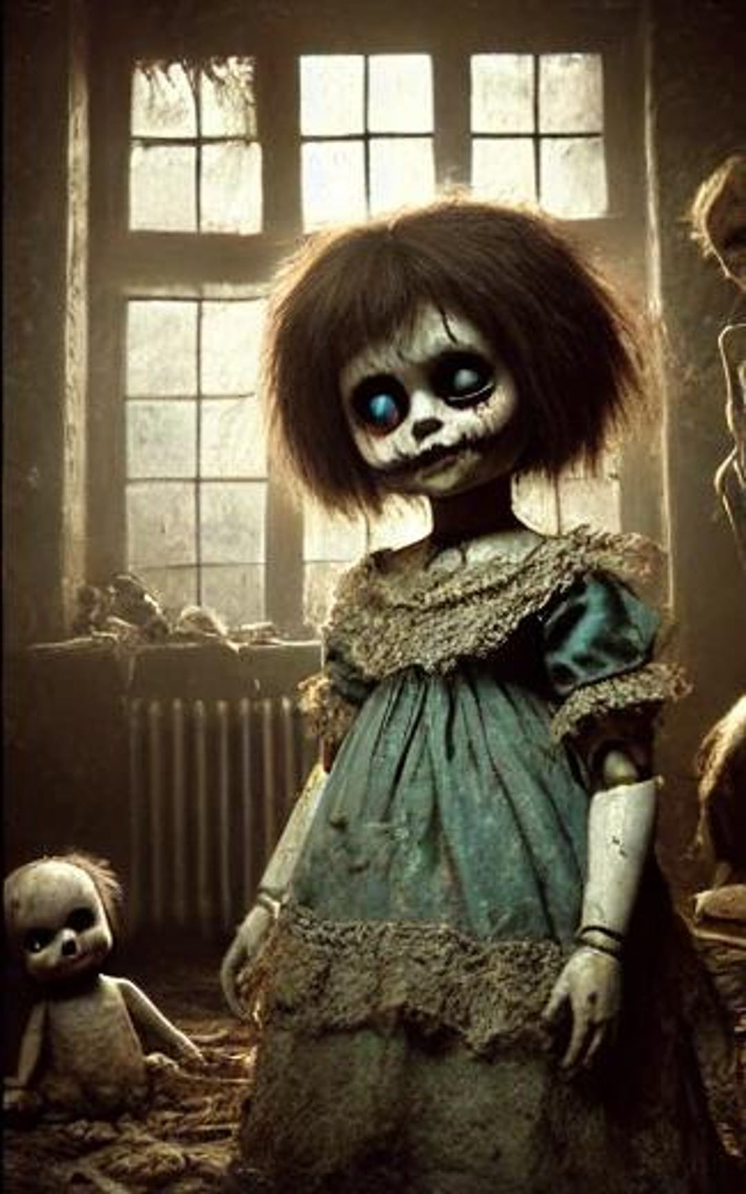 Dark Haunted Gothic Doll Art Print Digital Art Print Wall Art AI ...