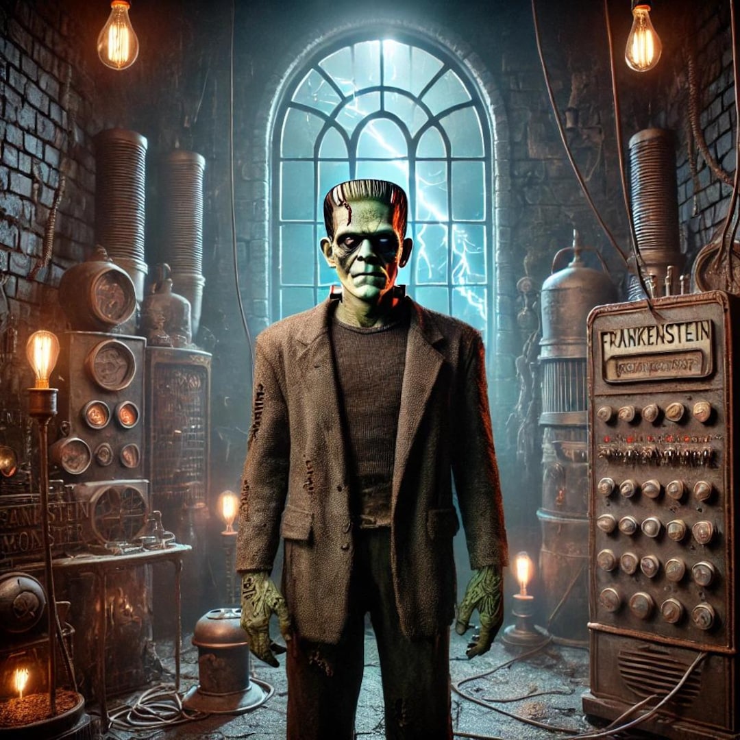 Frankensteins Monster Figurine Gothic Lab Decor Vintage Horror Movie ...